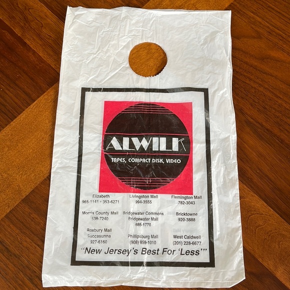 Media | Vintage Alwilk Tapes Compact Disk Video Store Plastic Bag Nj ...